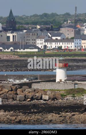 Mutton Island Lighthouse off the coast of Galway, Galway County ...