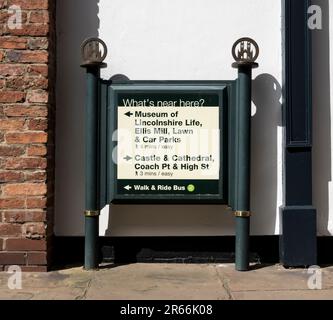 Museum of Lincolnshire Life visitor information flags outside the ...