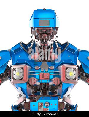 cyber mech in a id portrait side view, 3d illustration Stock Photo - Alamy