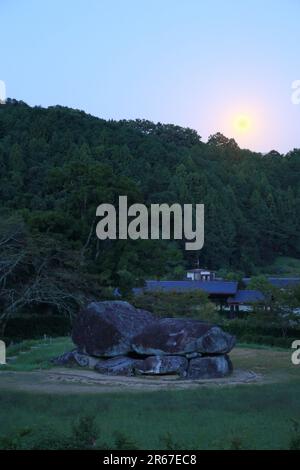 Ishibutai Kofun Tomb and the Mid-Autumn Moon Stock Photo - Alamy