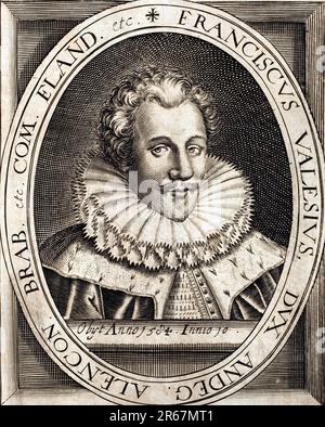 A portrait of Hercule-Francois, Duke of Alencon, an influential French ...