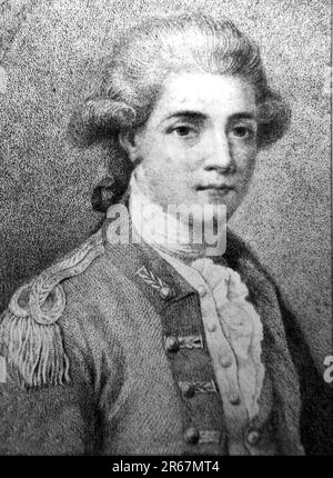 John Andre (1750-1780). British Army officer. Executed as spy by the ...
