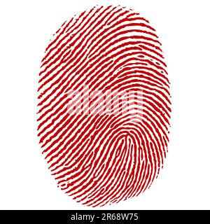 illustration of thumb impression on white background Stock Vector Image ...