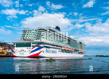 IONA PandO CRUISES in STAVANGER, Norway, Europe Stock Photo - Alamy