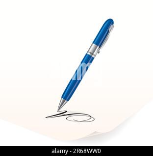 letter s pencil pen ink blue logo vector Stock Vector Image & Art - Alamy