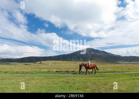 Kusasenri and horseback riding Stock Photo - Alamy