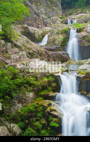 Sandankyo in spring Stock Photo - Alamy