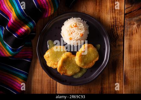 Tortitas de Pollo. Chicken pancakes. Popular recipe in Mexico and Latin ...