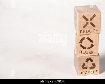 Reduce, Reuse, and Recycle symbols as a conservation-oriented business concept Stock Photo - Alamy