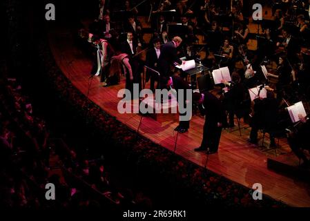 Conductor Richard Hickox, CBE, with the Australian Opera And Ballet ...