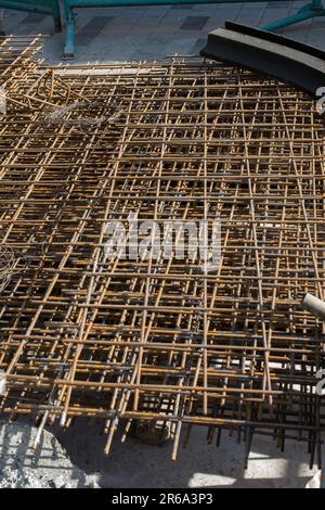 Iron bars reinforcement concrete bars for construction Stock Photo - Alamy