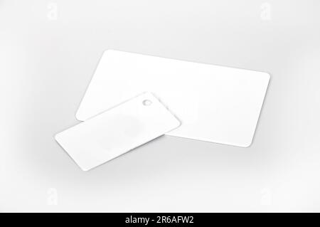 two white RFID cards, close up Stock Photo - Alamy