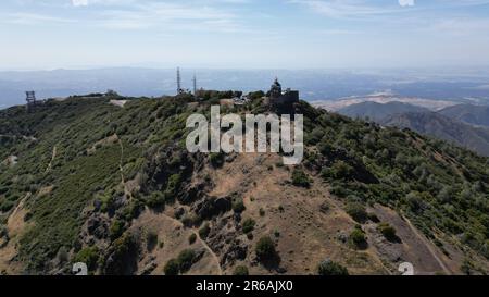 A stunning aerial view of Mount Diablo in California, USA Stock Photo ...