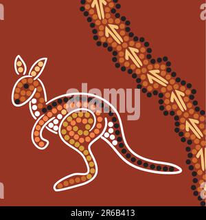 Aboriginal dot art vector background Stock Vector Image & Art - Alamy