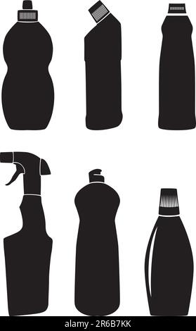 Bottles for washing-up liquids Stock Vector Image & Art - Alamy