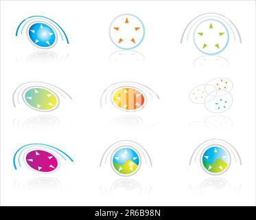 Company identification images symbols set Stock Vector Image & Art - Alamy