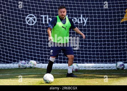 England's Alex Brooker during a training session at Champneys Tring ...