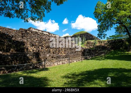 Chalchuapa, El Salvador - October 28, 2022: Vertical View of Steps and ...