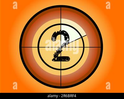 Orange and Red Circle Countdown at No 5 - (Vector Format Stock Vector ...