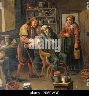 Medicine, Anatomy, Surgery, Interior of an operating room with two ...