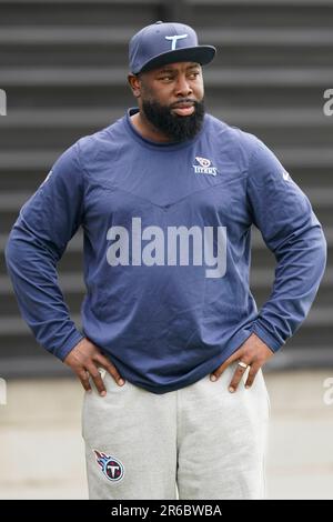 Tennessee Titans general manager Ran Carthon responds to questions from ...