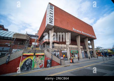 LONDON, MARCH 2023: Brixton Recreation Centre. A multi use sports ...