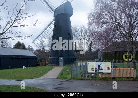 London, Brixton- March 10, 2023: Brixton Windmill, an historic and ...