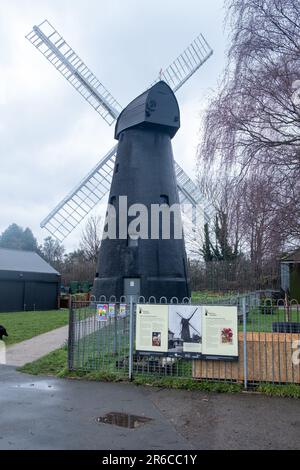 London, Brixton- March 10, 2023: Brixton Windmill, an historic and ...