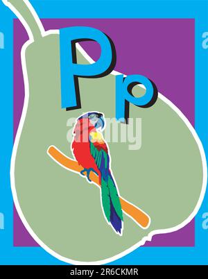 Education flash card abc, letter B - bacon. Template design. Primary ...