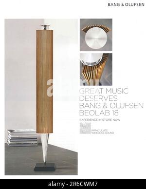 Bang & Olufsen vintage magazine advertisement Bang&Olufsen advert Stock ...