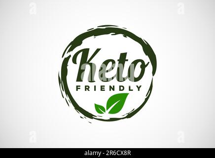 Keto friendly icon. Keto friendly and organic labels sign. Healthy ...