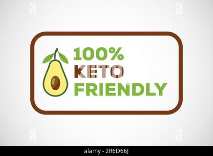 Keto friendly icon. Keto friendly and organic labels sign. Healthy ...