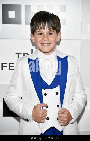 Mason Cufari attends the premiere of "The "Good Half" at OKX Theater ...