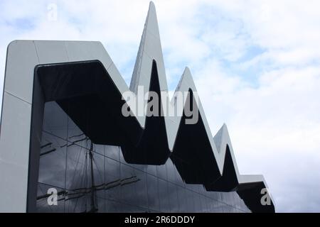 The Riverside Museum, a hyper-modern museum with collections of ...