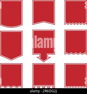 Set of multiple flag drop icons Stock Vector Image & Art - Alamy