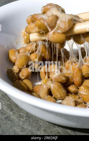 Natto, Japanese fermented soybeans Stock Photo - Alamy