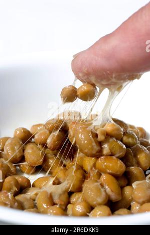 Natto, Japanese fermented soybeans Stock Photo - Alamy