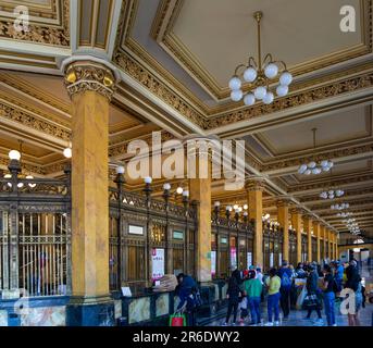Palacio de Correos de México, palatial interior of historic Post Office ...