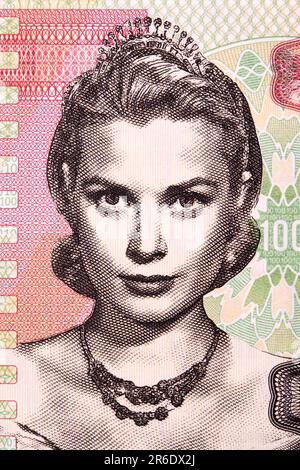 Princess Grace Kelly a portrait from Monaco money Stock Photo - Alamy