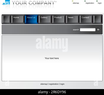 Computer keyboard button layout template with letters for graphic use ...