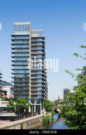 The Edge apartment block, Salford, Manchester, England, UK Stock Photo ...