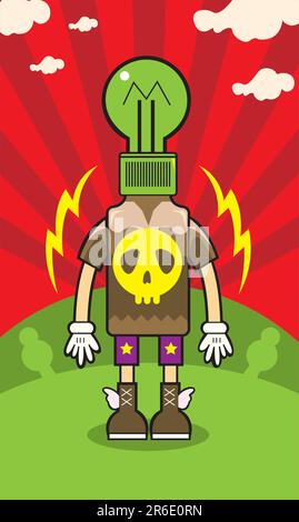 light bulb character pattern design Stock Vector Image & Art - Alamy