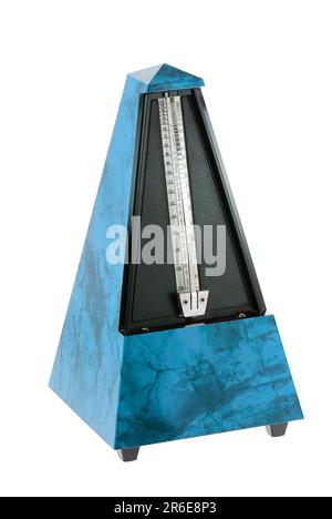Musical Metronome isolated on white Stock Photo - Alamy
