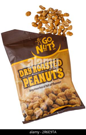 Packet of Go Nuts Dry Roasted Peanuts dry roasted & full of flavour ...