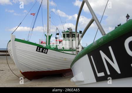 Fishing boats, Lokken, Jutland, Denmark Stock Photo - Alamy
