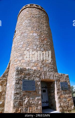 the historic Franke tower in Omaruru, Namibia, a national monument ...