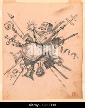 Drawing, Design for a Crosier Stock Photo - Alamy