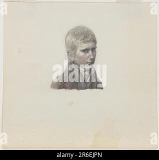 James Barton Longacre Self-Portrait. Watercolor on paper. Date: c. 1820 ...