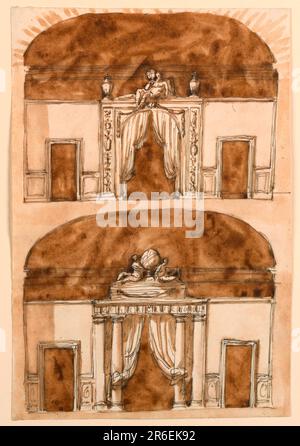 The alcove has the shape of a broad niche, with a spherical ceiling ...