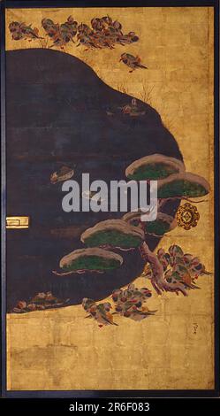 Ducks. Origin: Japan. Period: Edo period. Ink and color on paper. Date ...